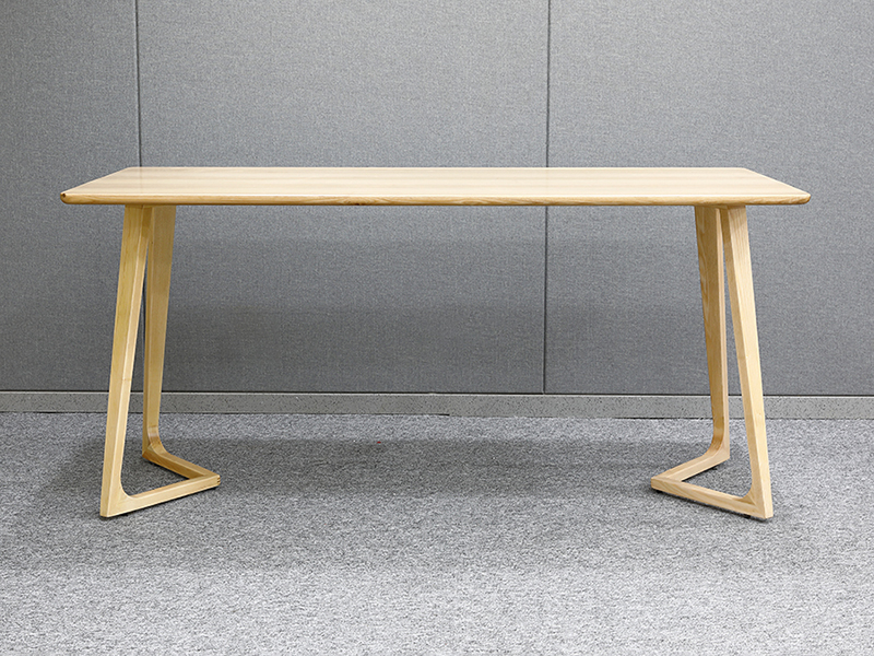 GCON M-EMO-08 Solid Wood Hotel Dining Table with V Shaped Legs - GCON
